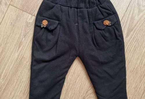 Детские брюки утеплённые, р-р 80-86