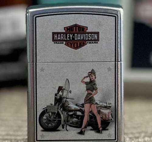 Зажигалка zippo harley davidson military us army