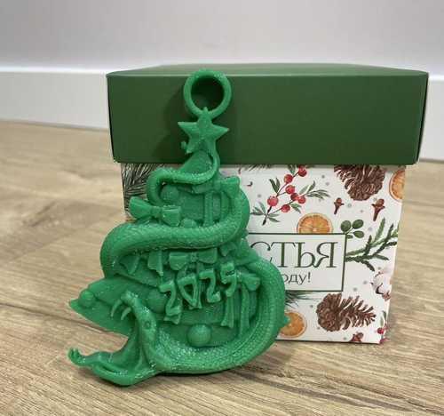 Игрушка на елку 3d, змея на елке