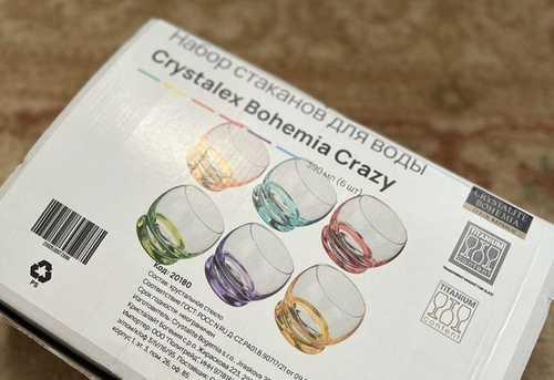Набор бокалов crystalex bohemia crazy новые