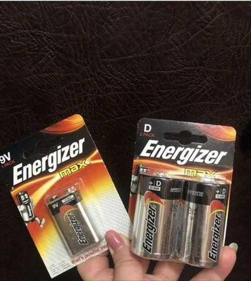 Батарейки Energizer LR20,LR6,крона,2032