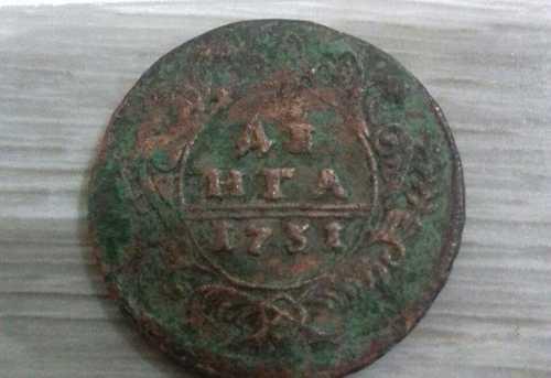 Денга 1731 год монета