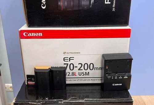 Canon EOS R + RF 24-70 f/2.8L + EF 70-200 f/2.8L