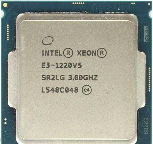 Xeon E3-1220 v5 (i5-6500) 1151 4 ядра 3.00GHz 8MB