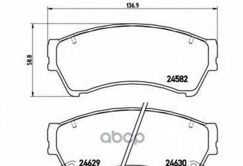 Колодки тормозные дисковые передн, mazda: 6 2.5