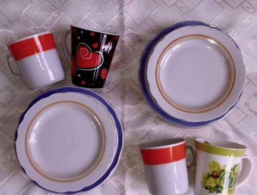 Набор столовой посуды (тарелки+чашки, 20предметов)