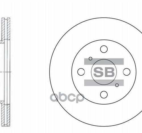 Диск тормозной SD4009 Sangsin brake