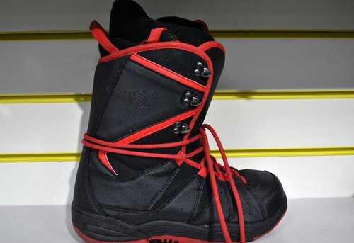 Ботинки сноубордические USD 43 blk/red б/у