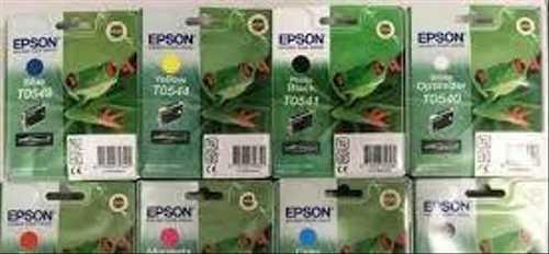 Картриджи Epson T0540 T0541 T0543 T0544 T0547 T054