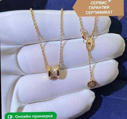 Bvlgari колье B.zero1, золото, бриллианты 0,29 ct