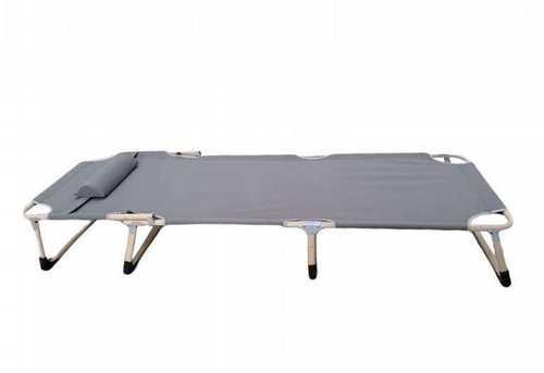Лежак раскладушка с подушкой (размер: 190*75*40 см