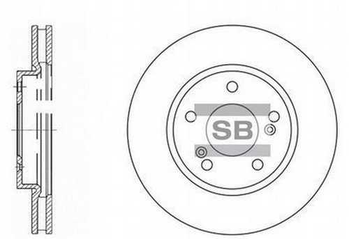 Диск передний тормозной Sangsin brake/HI-Q, SD4312