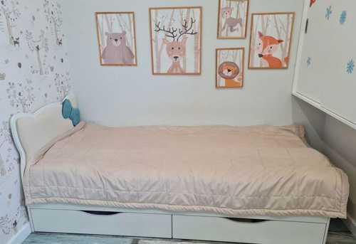 Кровать детская Vicky Аскона 190 на 80 с матрасом