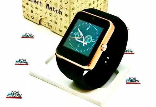 Умные часы Smart Watch GT08 золото + флешка 8 gb