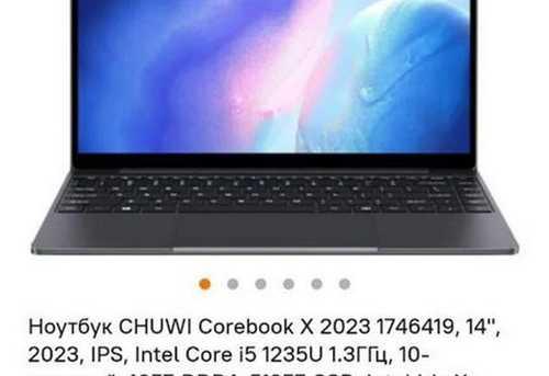 14" CHUWI CoreBook X, 512 ГБ, Core i5-1235U, RAM 16 ГБ, Intel Iris Xe Graphics