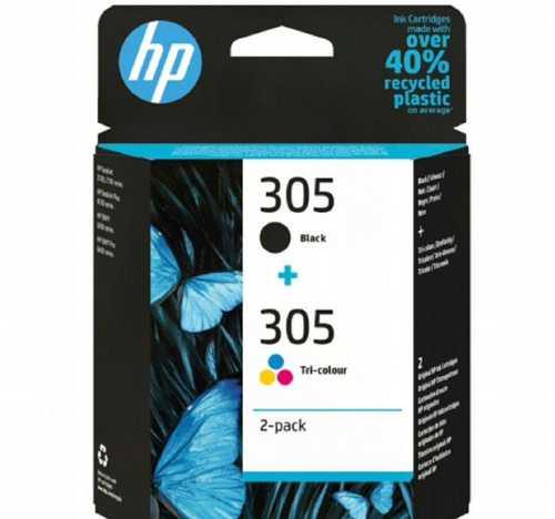 Картридж струйный HP 305 6ZD17AE черный/трехцветный (120стр.) (2мл) для HP DJ 2300, 2700, 2730, 4100