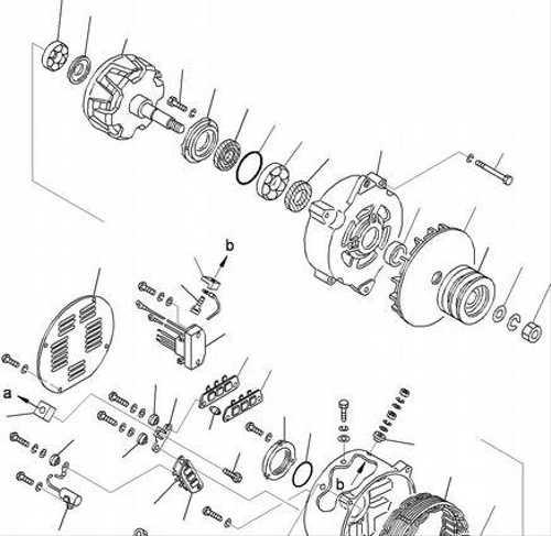 Генератор komatsu. Запчасти komatsu