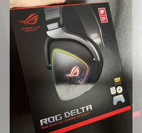 Наушники Asus rod delta rgb quad dac gaming