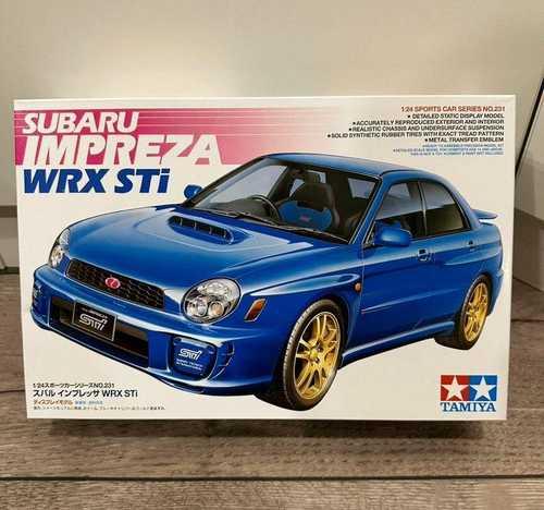 Японская сборная модель 1/24 subaru Impreza wrx