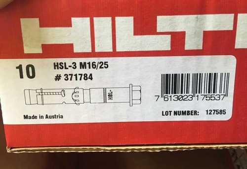 Распорный анкер высоких нагрузок hilti HSL-3 M16