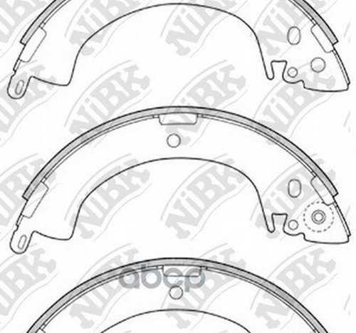 Барабанные колодки mitsubishi LS1344 GS8185 FN6664