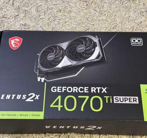 Видеокарта MSI RTX 4070 Ti Super Ventus 2X OC