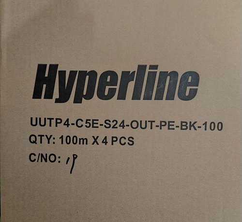 Кабель витая пара Hyperline uutp4-C5E-S24-OUT-PE
