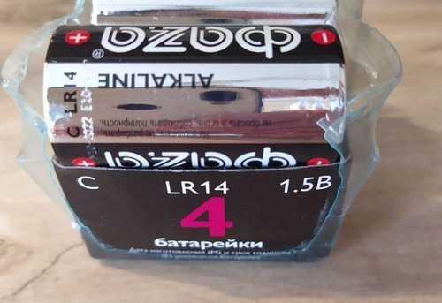 Батарейки LR14 C алкалиновые 1,5 В 4 штуки новые