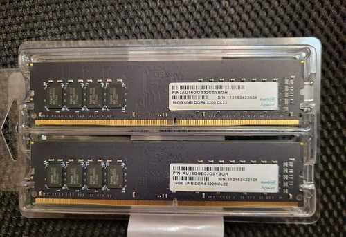 Оперативная память Apacer ddr4 16gb 3200 cl22