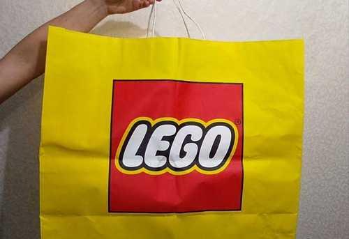 Бумажный подарочный пакет Lego 52x60