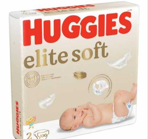 Подгузники Haggies Elite Soft 2 100 шт