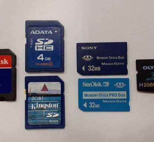 Карта памяти SD,XD,MemoryStick, Адаптер microSD-SD