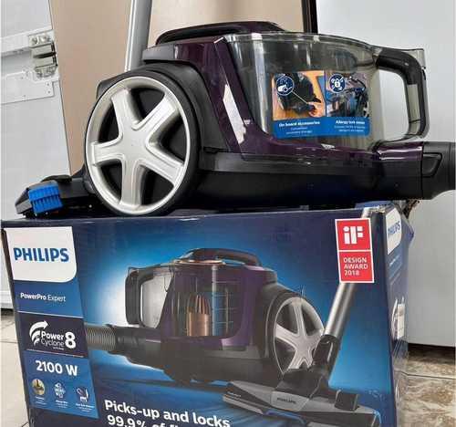 Пылесос Philips PowerPro Expert FC9734 синий