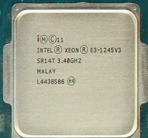 Xeon e3 1245v3 3.4-3.8Ghz (i7 4770) socket 1150