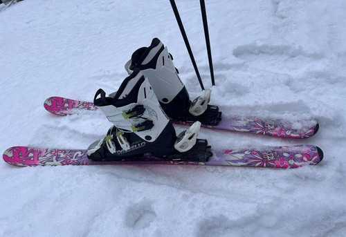 Горные лыжи детские 110 комплект