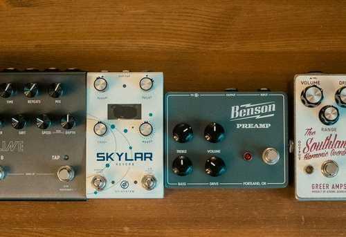 Strymon, GFI, Benson, Greer Amps, Earthquaker