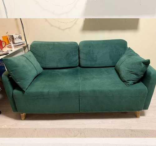 Диван прямой Льери Мини Velvet Emerald