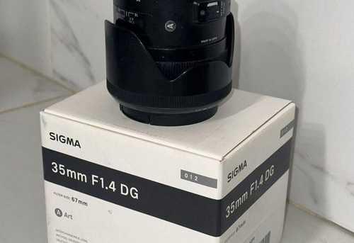 Объектив Sigma 35 mm 1 4 canon ART