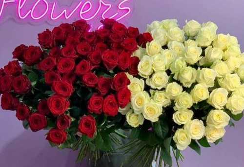 Розы с доставкой цветы Flowers 124