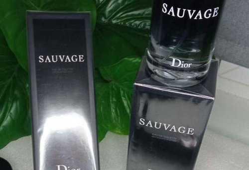 Мужской парфюм Sauvage Dior в наборе 4 в 1