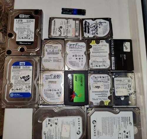 15 Жёстких дисков и SSD, SSD M2 nvme
