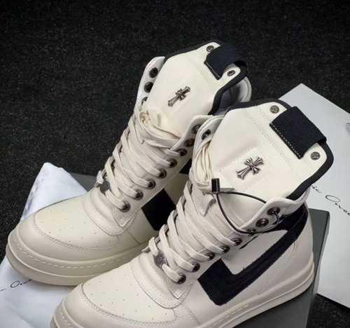 Rick owens geobasket chrome hearts