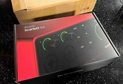 Focusrite scarlett 4i4 4rd gen NEW