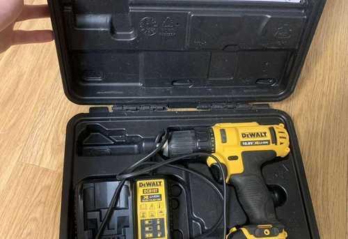 Шуруповерт dewalt dcd710 + зарядка + 2 аккума