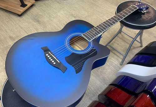 Гитара акустическая Shinobi синяя матовая