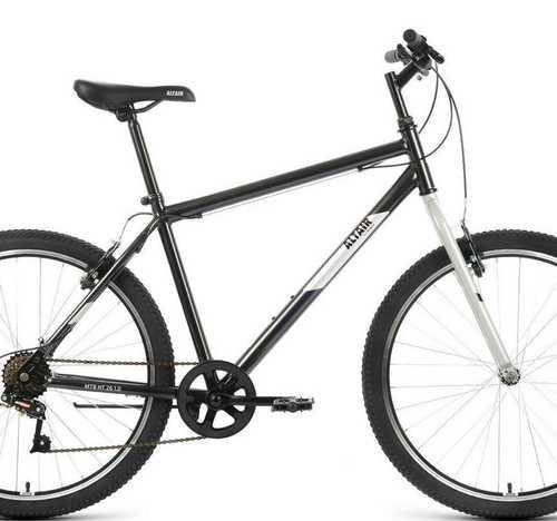 Велосипед горный Altair MTB HT 1.0 d-26 1x7 (2022) 17" черный/серый