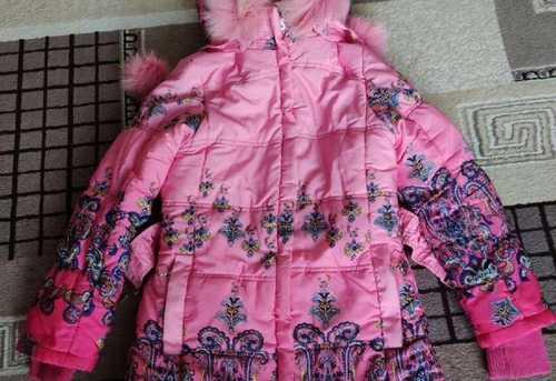 Куртка детская зимняя для девочки р. 134