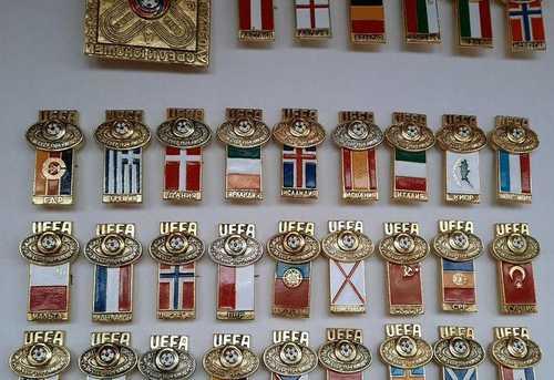 Набор значков uefa Футбол Чем-т Европы юноши 1984г