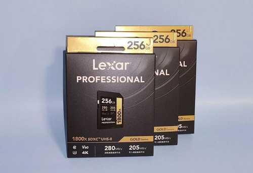Lexar Professional 256GB, 1800x v60 UHS-II sdxc SD
