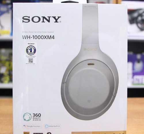 Беспроводные наушники Sony WH-1000XM4 серебристый